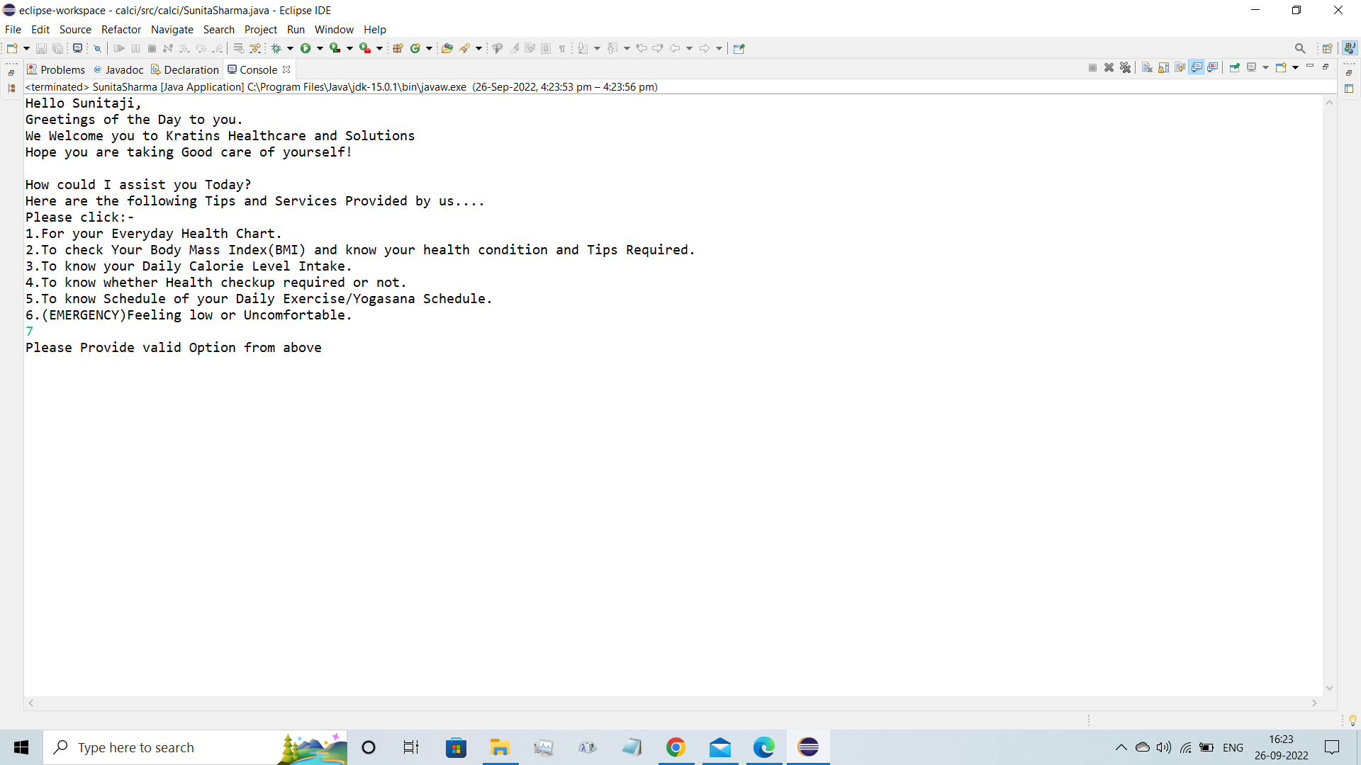 GitHub - Pratikpritz/Sunita_Sharma_Health: This Java code provide ...