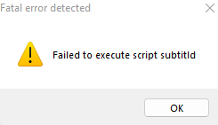 Fatal error detected - Failed to execute script subtitld · Issue #3 · hamonikr/subtitld · GitHub