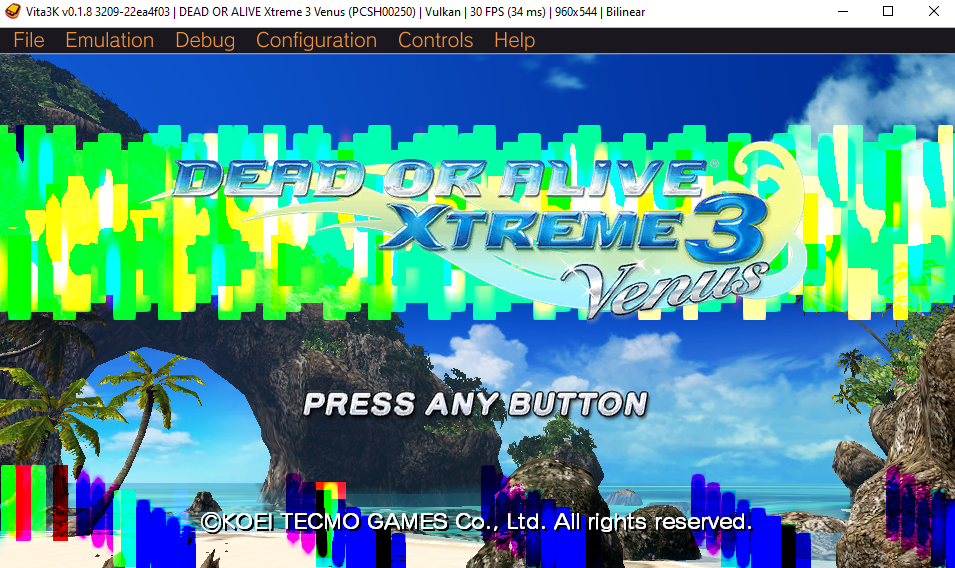 DEAD OR ALIVE Xtreme 3 Venus [PCSH00250] · Issue #1053 · Vita3K/compatibility · GitHub