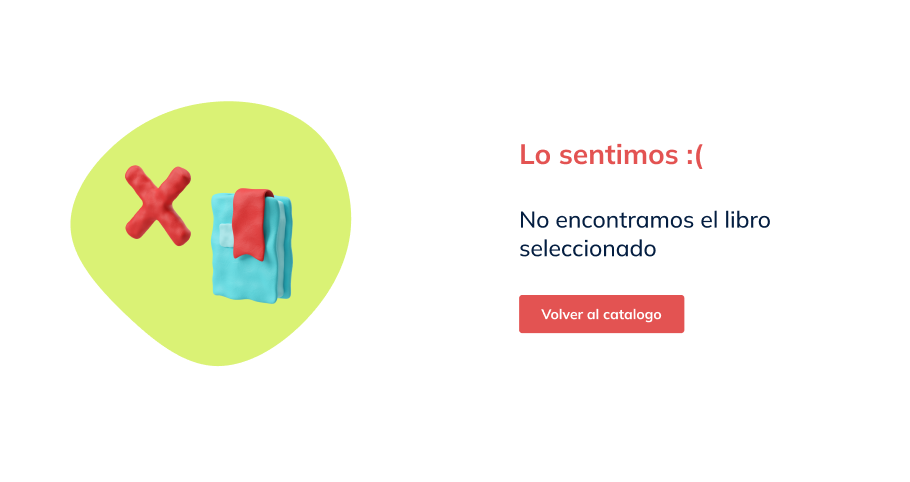 US120 Como usuario quiero visualizar diseño de pagina de error cuando no encontró un libro ...