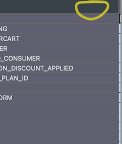 arrows to sort columns alphabetically in results vertical view is now ...