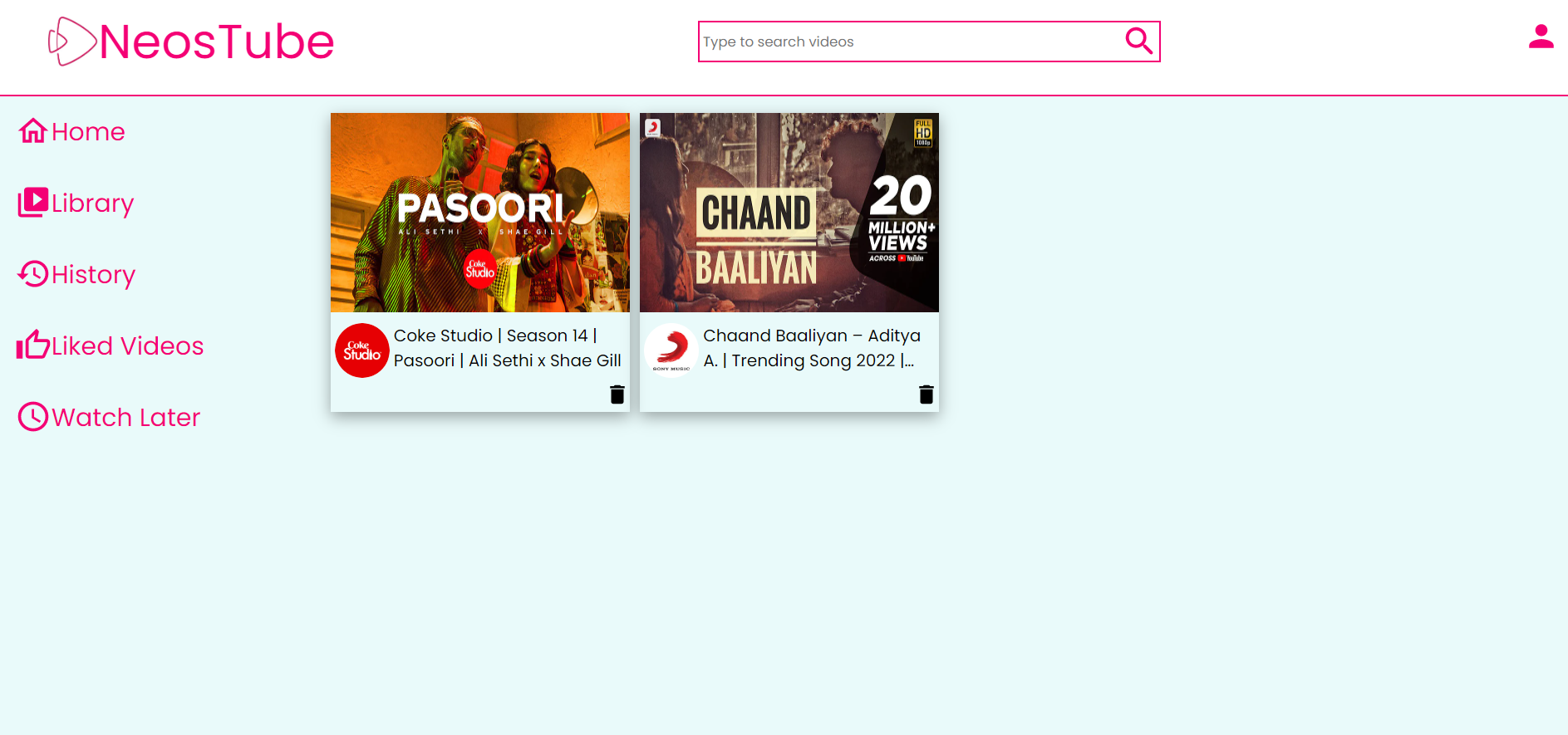 GitHub - Shubhamkr2610/neos-tube: Neos-Tube is video library Project like Youtube. You can ...