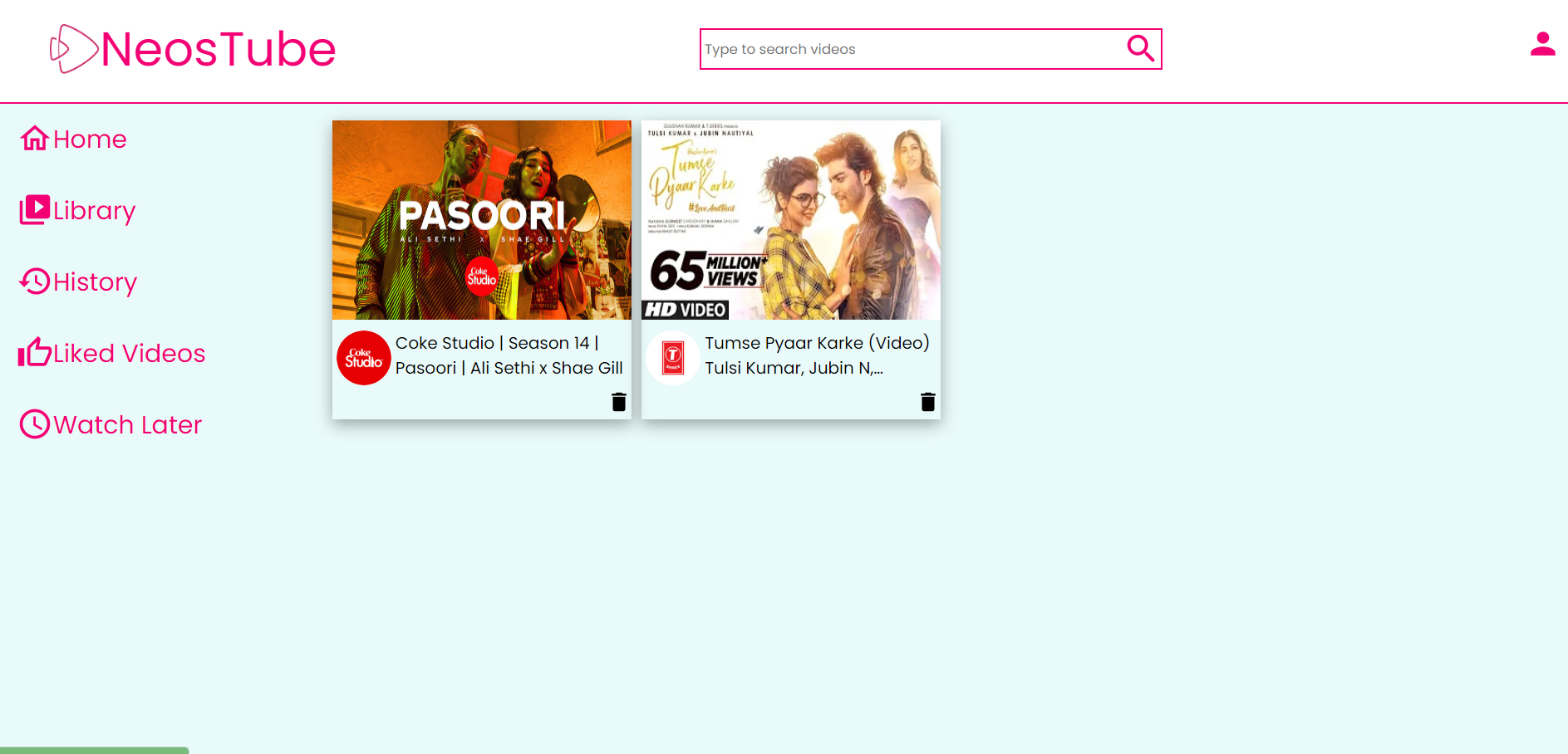 GitHub - Shubhamkr2610/neos-tube: Neos-Tube is video library Project like Youtube. You can ...