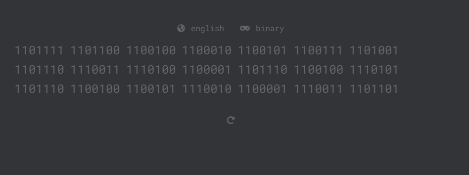 Binary funbox mode · Issue #3993 · monkeytypegame/monkeytype · GitHub