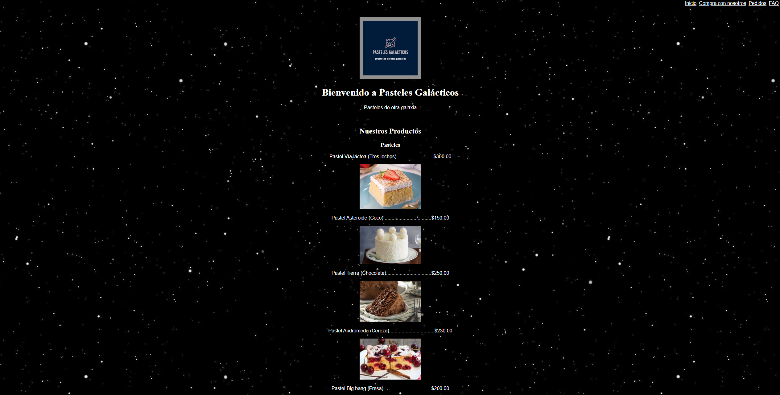 GitHub - AlejandroASMz/Pasteles-Galacticos: Práctica de HTML