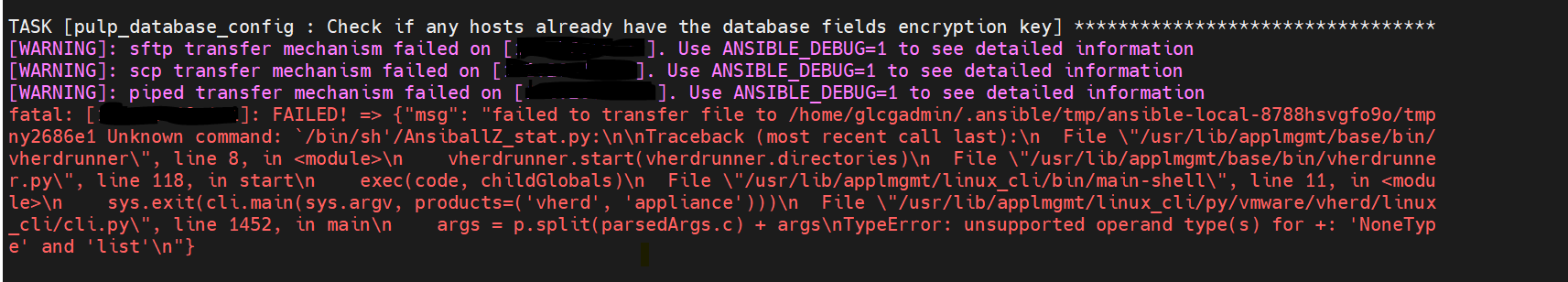 pulp installer is failing on database config for some hosts · Issue #1133 · pulp/pulp_installer ...
