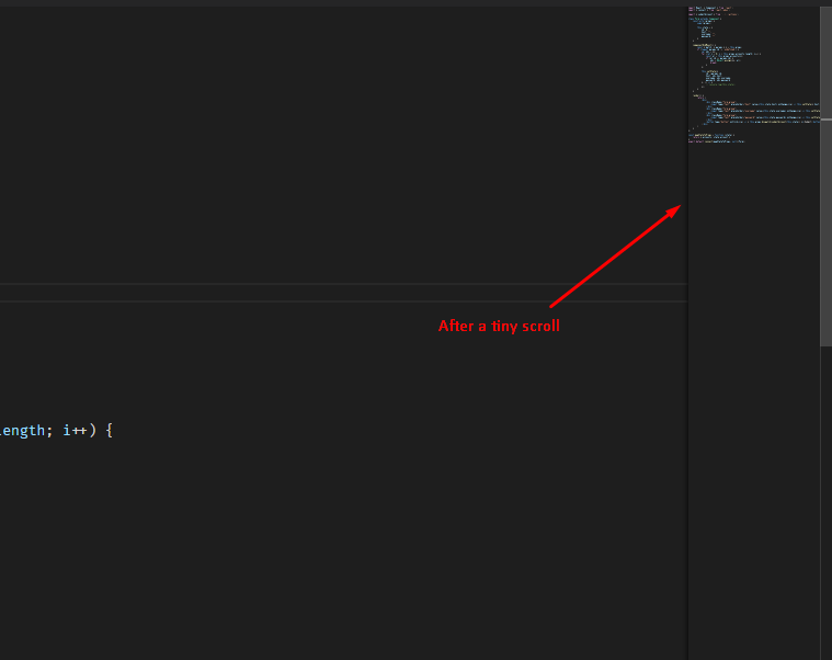 Minimap box shadow show up just after scroll, not by default · Issue #39355 · microsoft/vscode ...