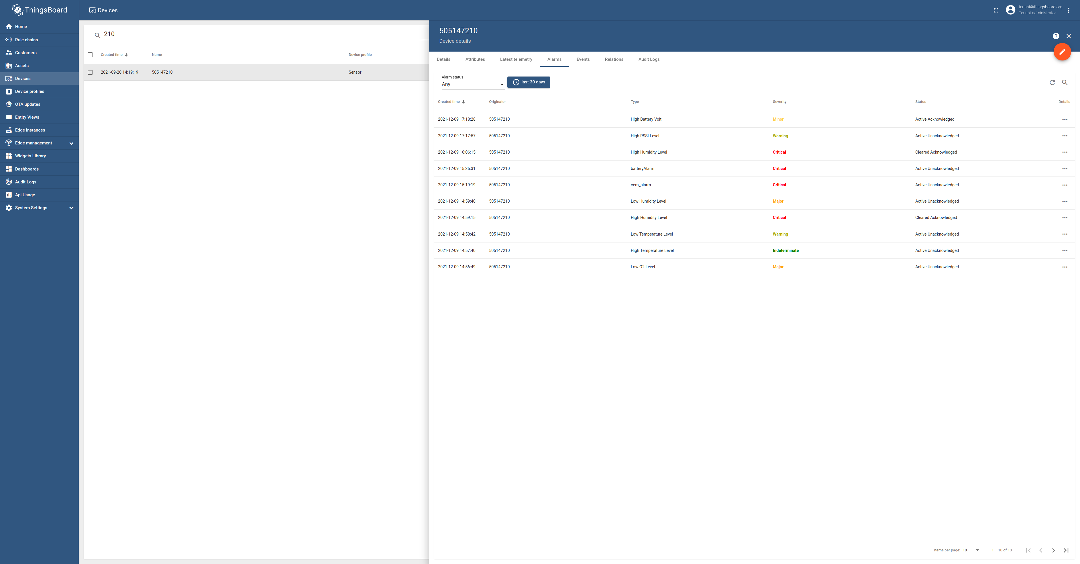 [Question] The problem of not creating an alarm on thingsboard interface · Issue #5724 ...