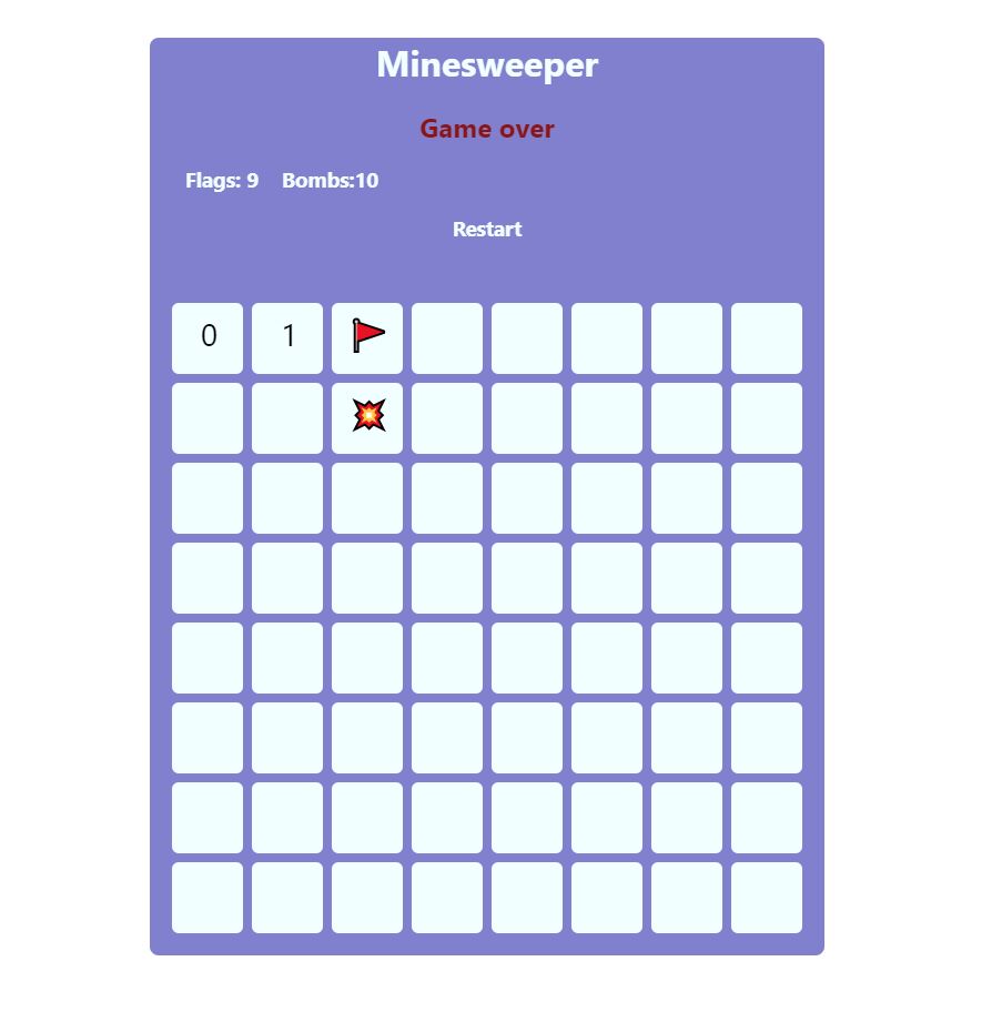 GitHub - Dennisoshak/minesweeper