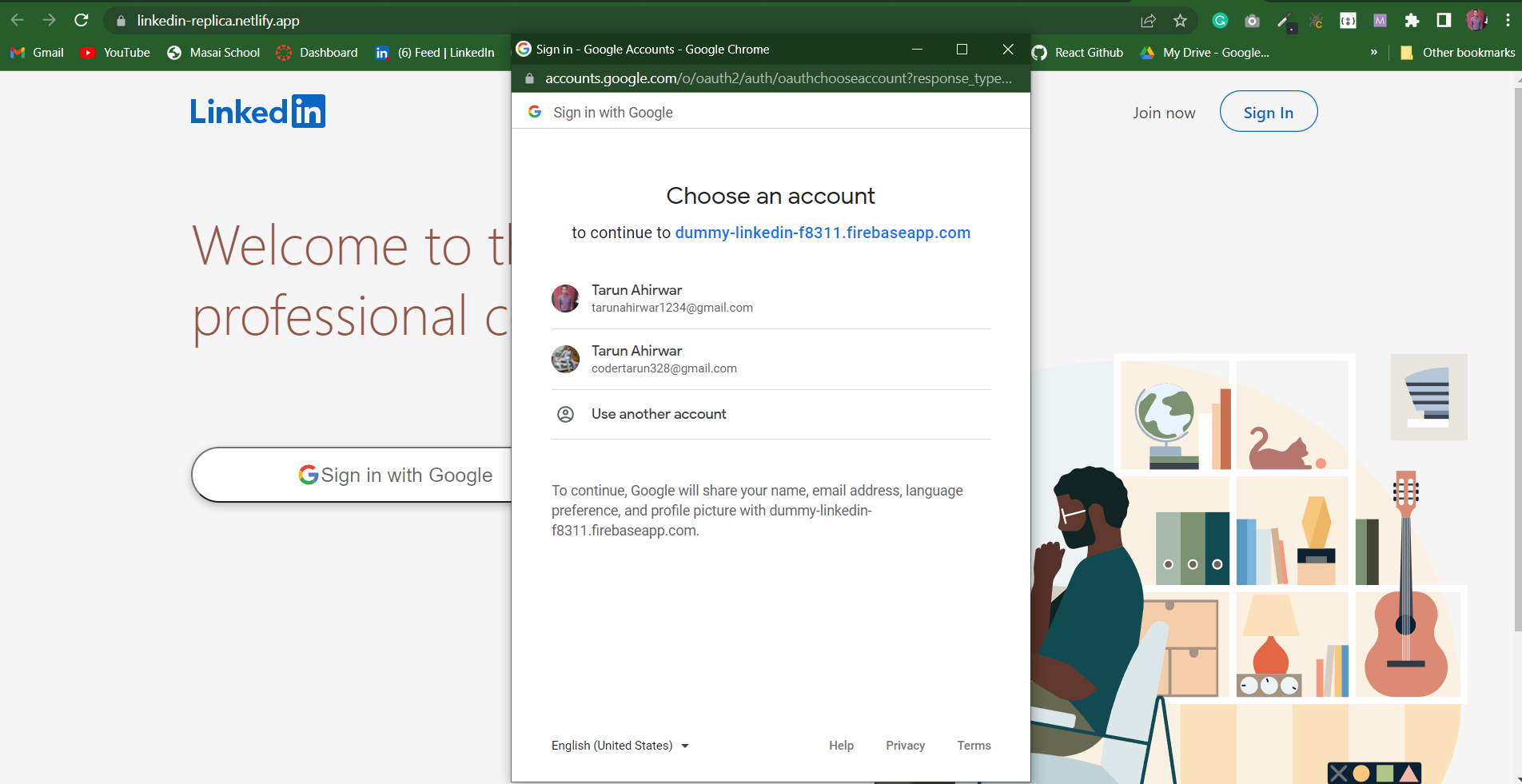 Github Ahirwartarun27replica Of Linkedin This Is A Linkedin Clone Which I Developed Within 3