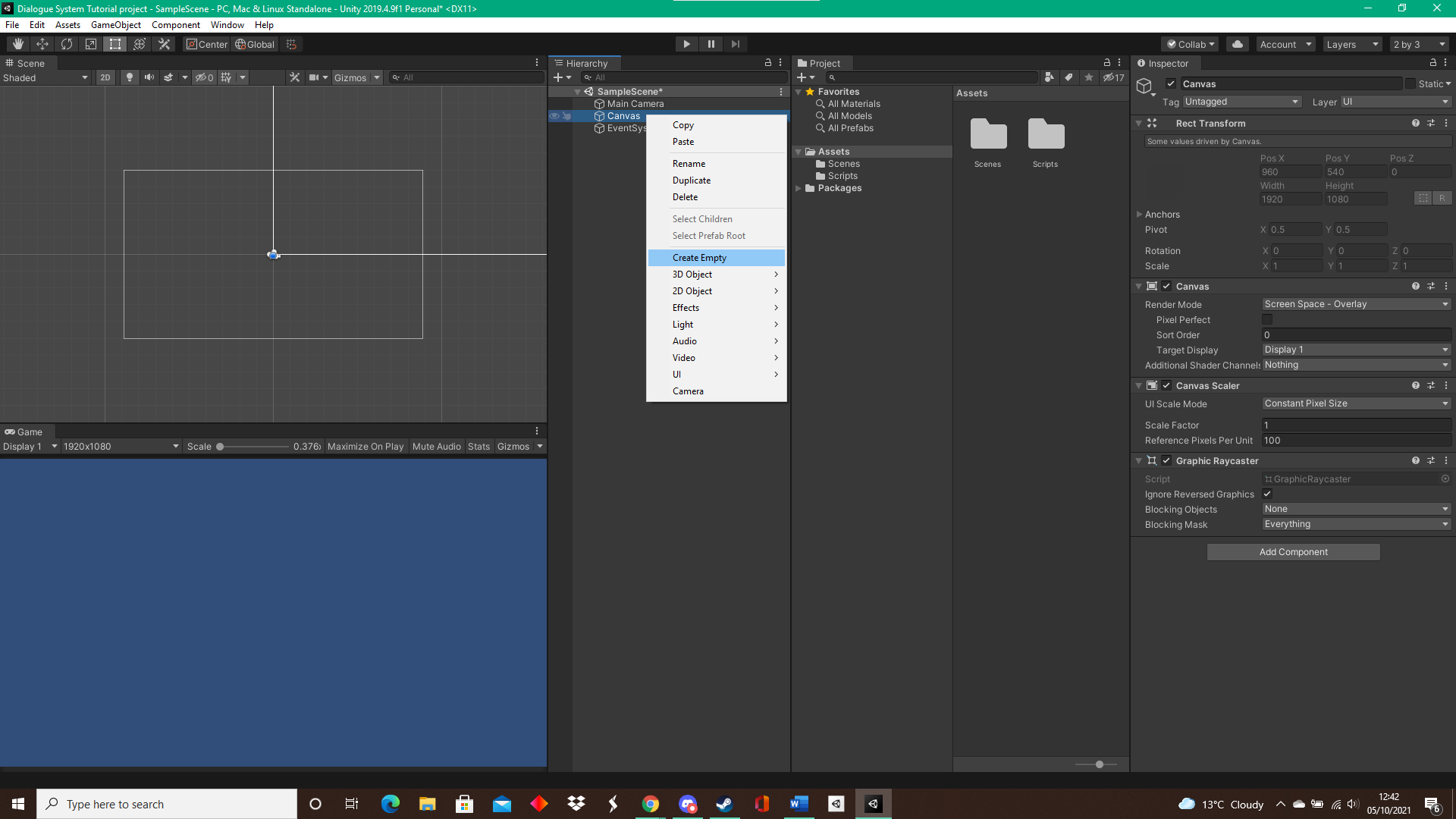 GitHub - alazouras/Dialogue-System-Tutorial: This shows how to ...
