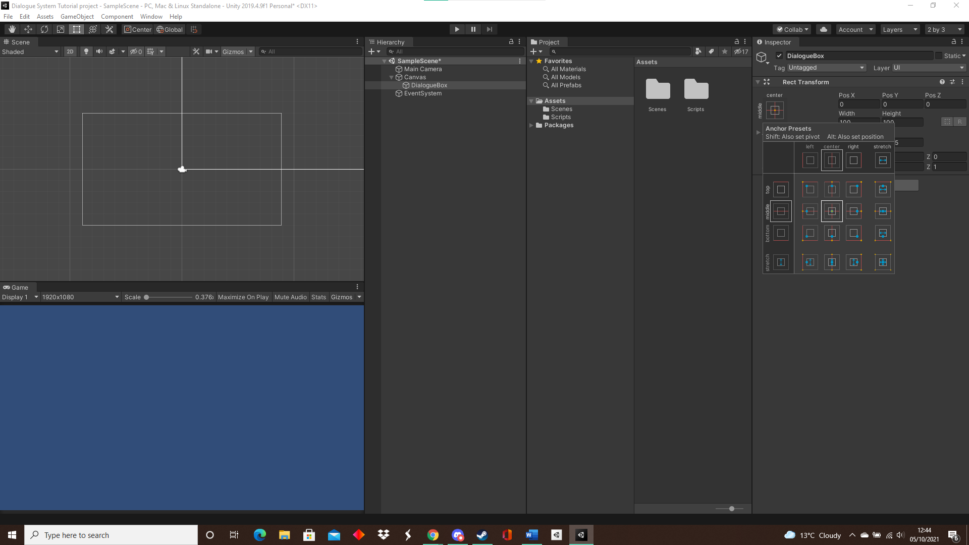GitHub - alazouras/Dialogue-System-Tutorial: This shows how to implement a simple dialogue ...