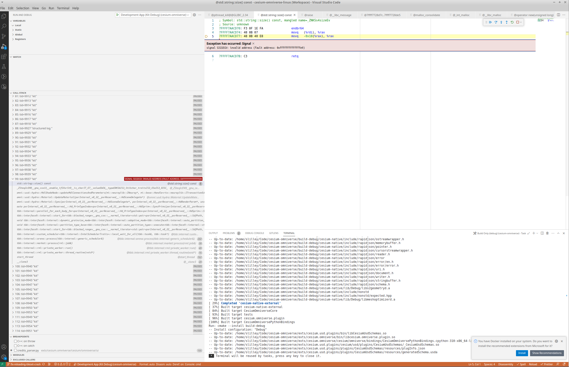 Itermittent Crashes When Loading Textured Tilesets · Issue 444 · Cesiumgscesium Omniverse · Github