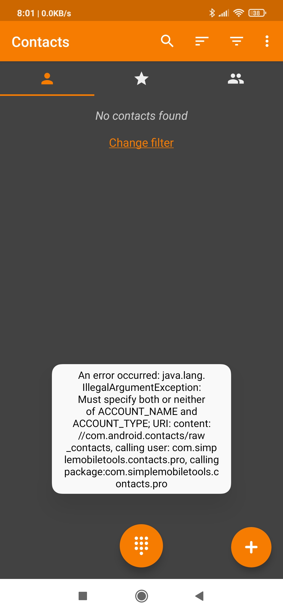 Problems with the default storage · Issue #720 · SimpleMobileTools/Simple-Contacts · GitHub