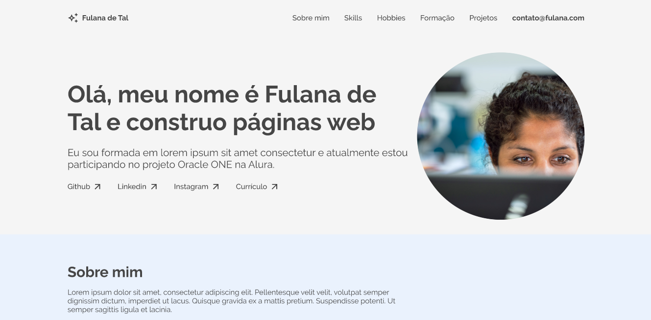 GitHub - alura-challenges/challenge-one-portfolio-br