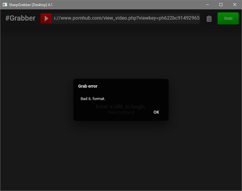 Don't get pornhub urls · Issue #63 · dotnettools/SharpGrabber · GitHub