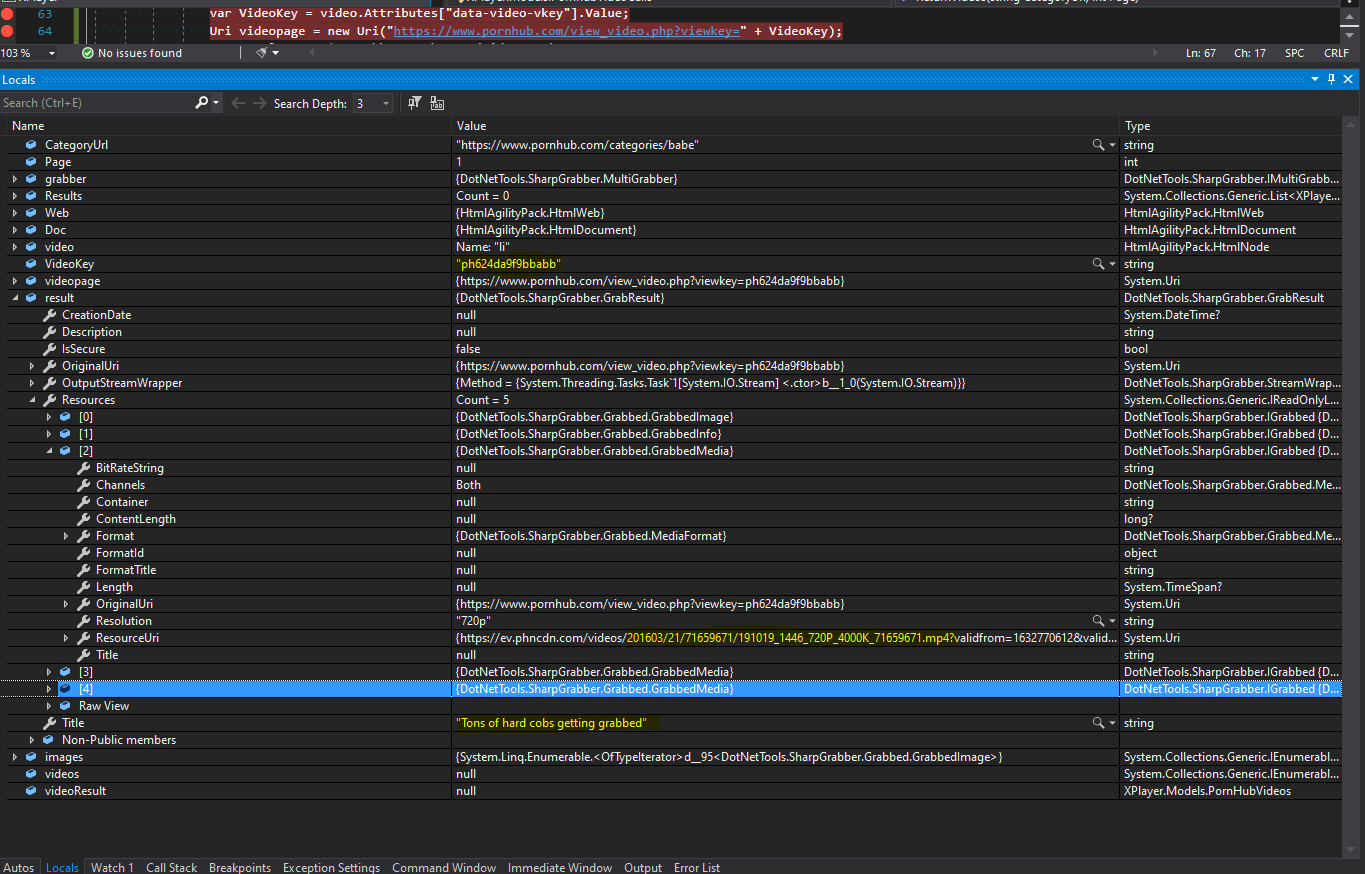 Don't get pornhub urls · Issue #63 · dotnettools/SharpGrabber · GitHub