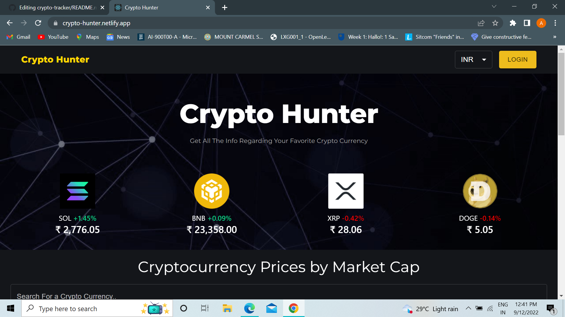 GitHub - ayeshakhanzada/crypto-tracker: A portfolio website that is developed with React.JS ...
