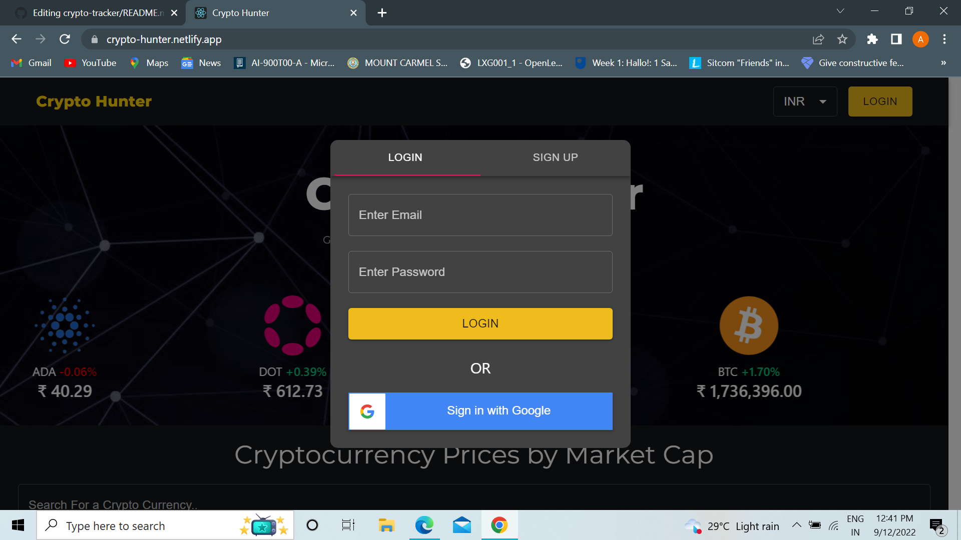 GitHub - ayeshakhanzada/crypto-tracker: A portfolio website that is developed with React.JS ...