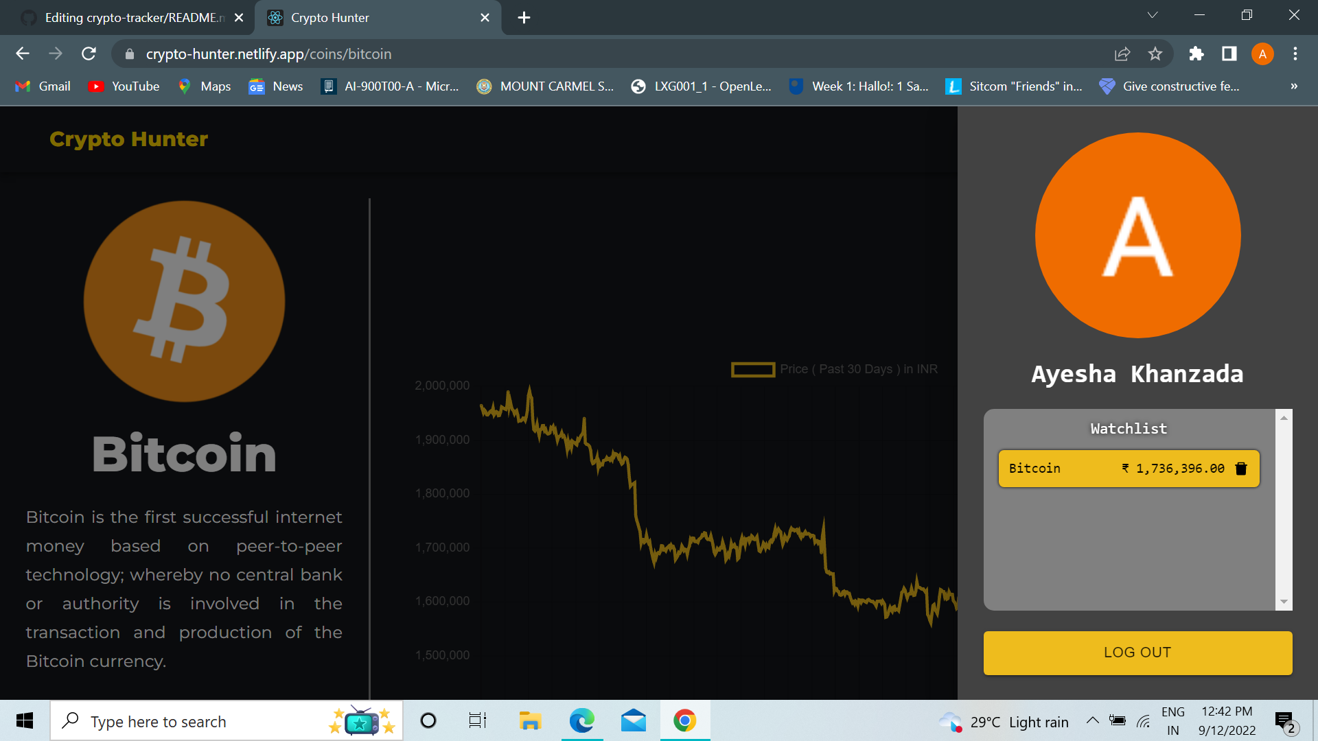 GitHub - ayeshakhanzada/crypto-tracker: A portfolio website that is developed with React.JS ...