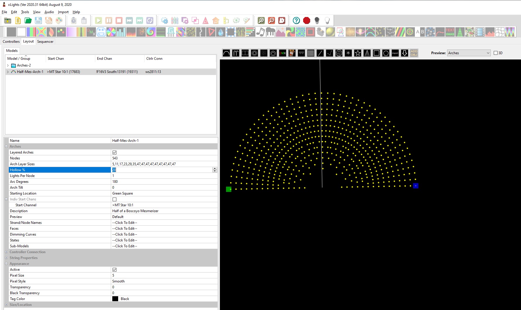 Layered Arch Model: please change "Hollow %" parameter to allow 1-100 range · Issue #2169 ...