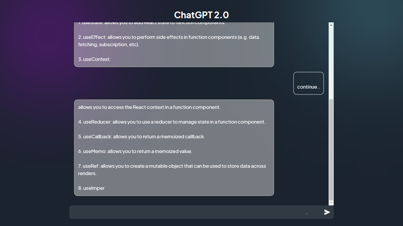 GitHub - ItsGagan/ChatGpt2.0