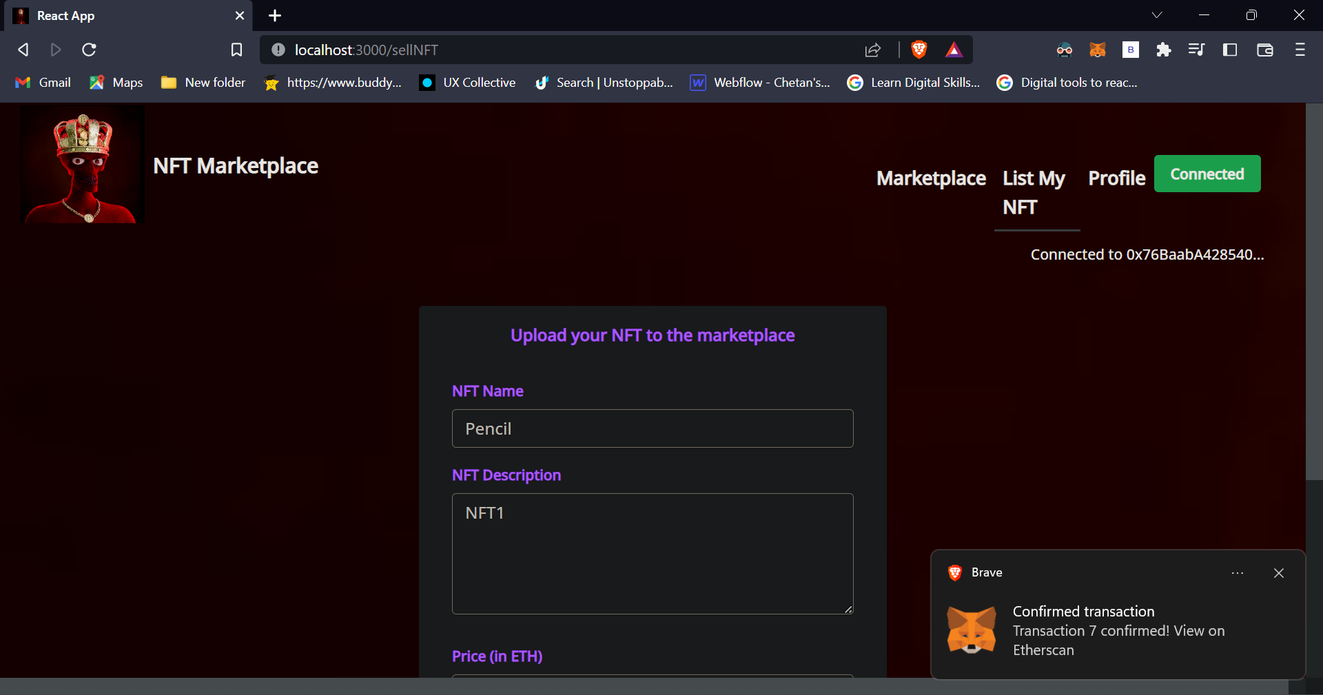 GitHub - ChetanGuptaMG/bitcoin-mummy--king-nft-market: The nft market place