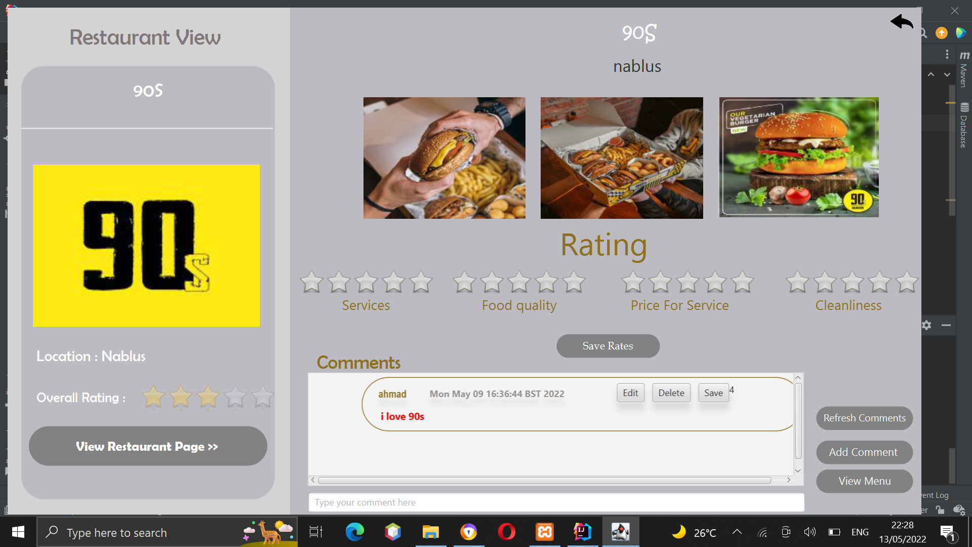 GitHub - Aseel-masri/Restaurant_System_2022