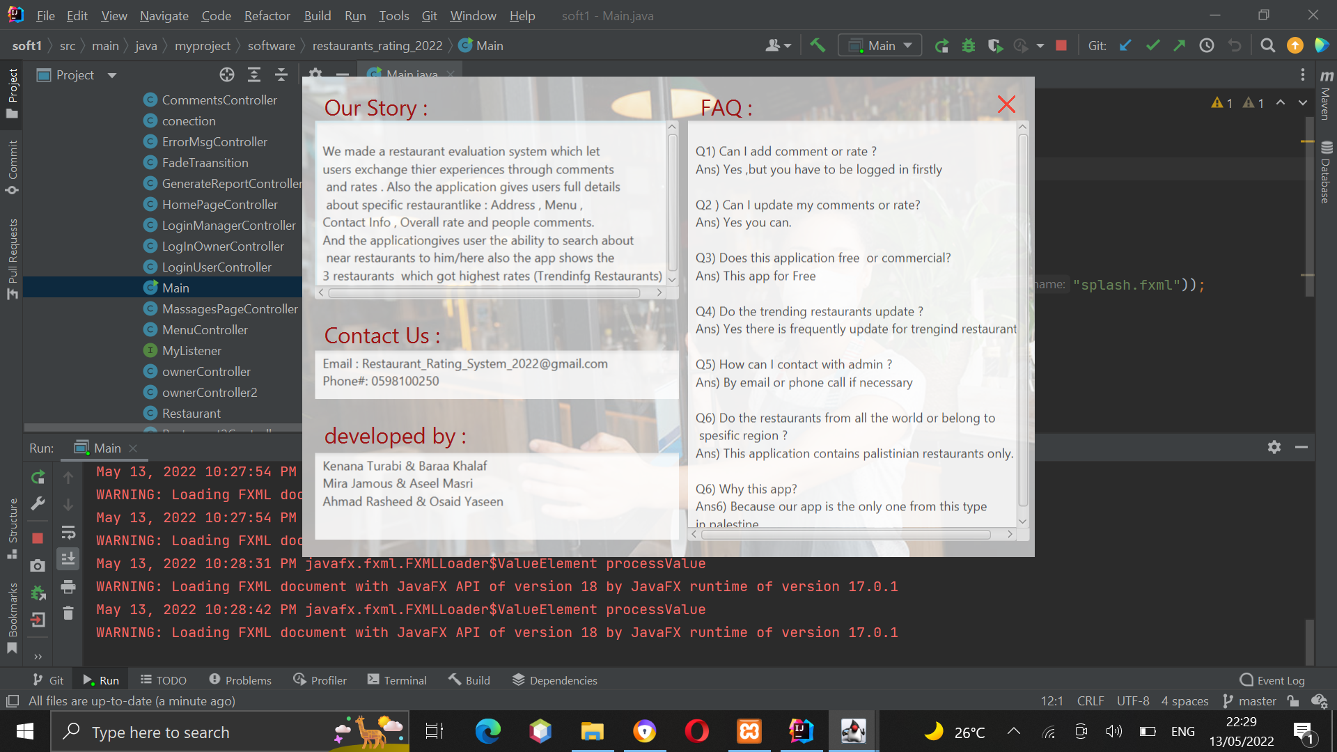 GitHub - Aseel-masri/Restaurant_System_2022