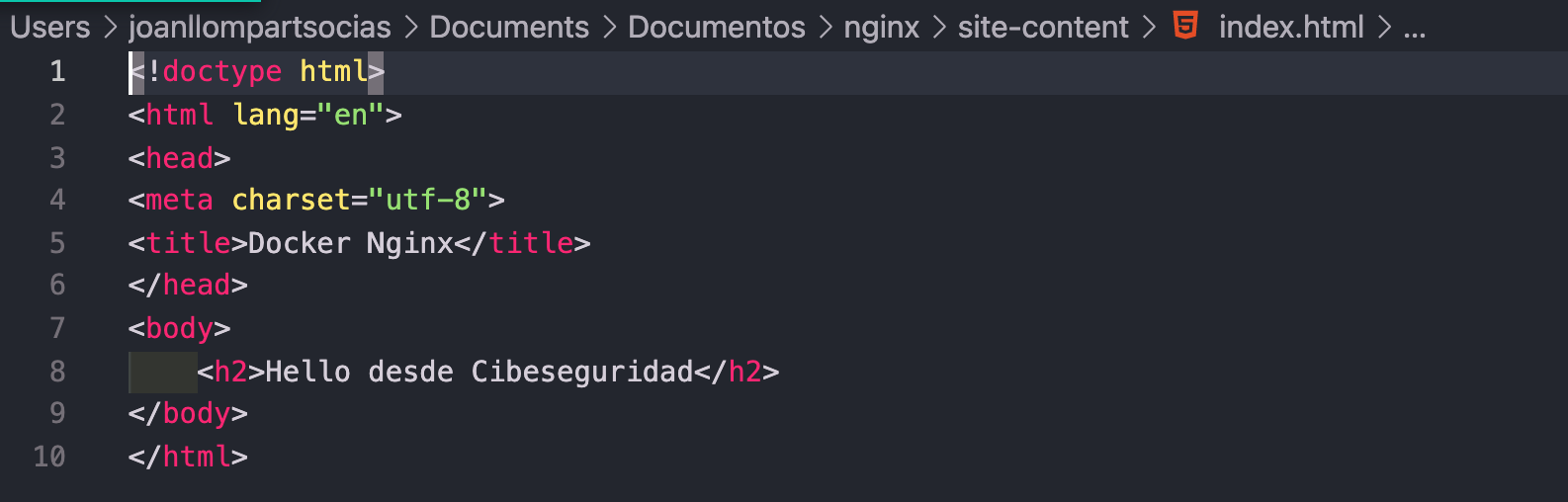 GitHub - JoanLlompart/Practica-docker-nginx: Creando una imagen personalizada en docker: Nginx