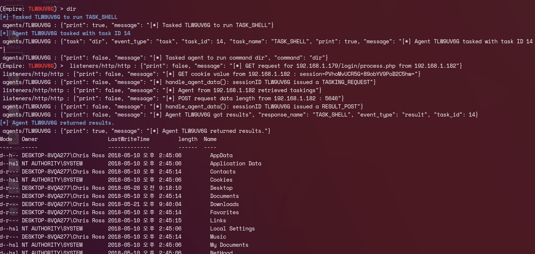Agent Result text(message), python unicode Error · Issue #1114 · EmpireProject/Empire · GitHub