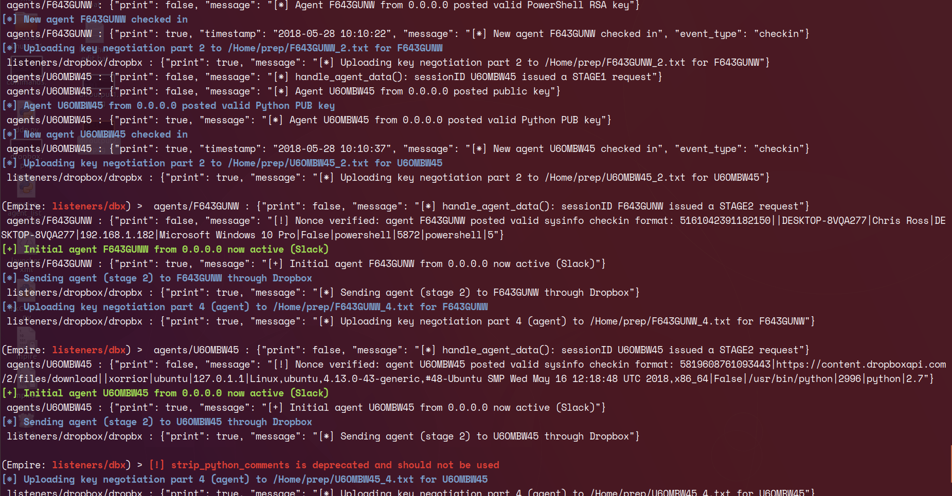 New dbx agents error · Issue #1136 · EmpireProject/Empire · GitHub