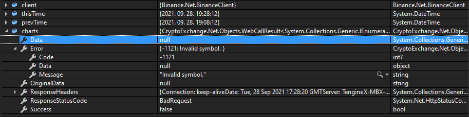 GetHistoricalBlvtKlinesAsync() error {-1121: Invalid symbol. } · Issue #885 · JKorf/Binance.Net ...