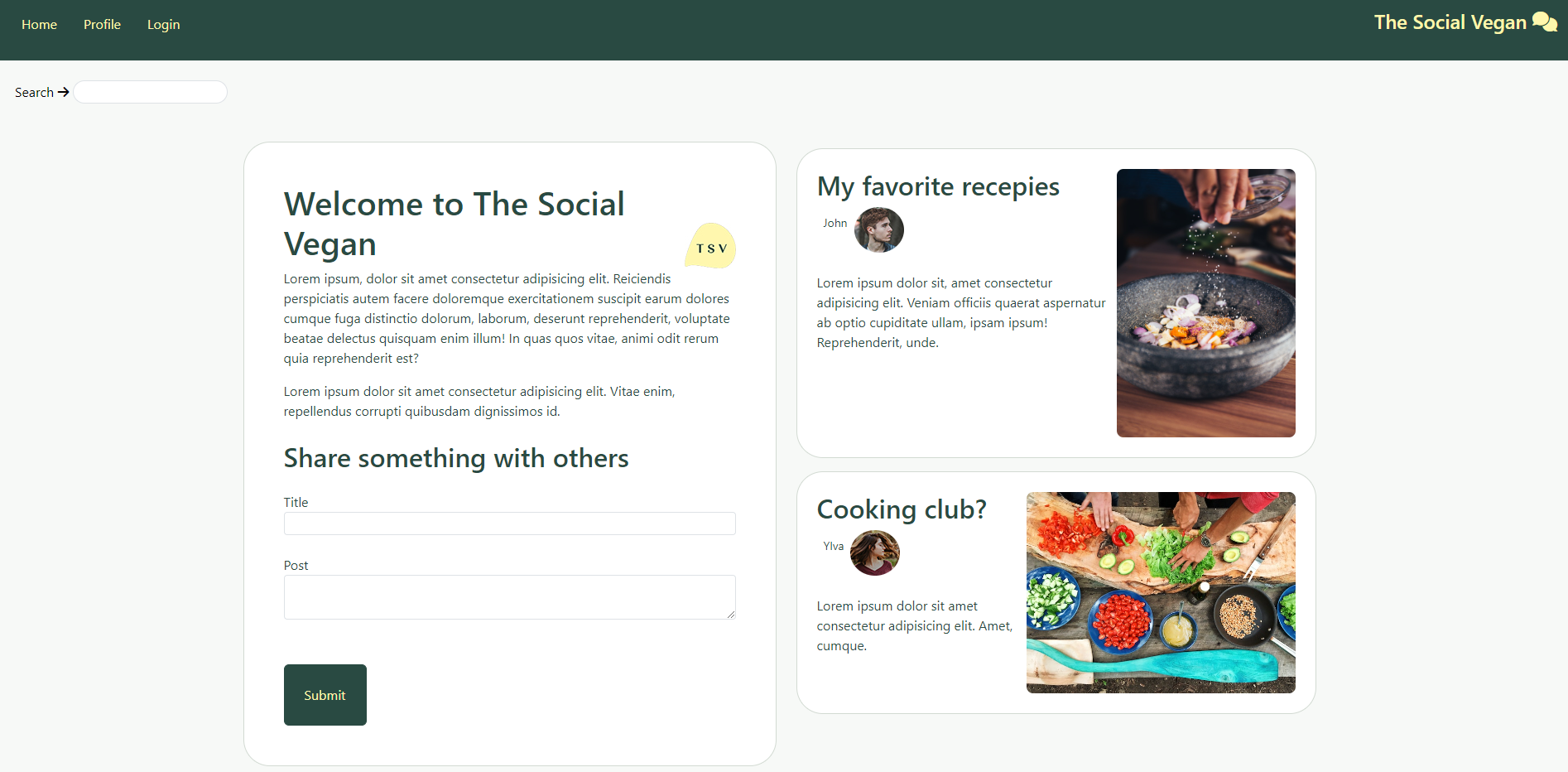 GitHub - trine-marie-sandberg/the-social-vegan
