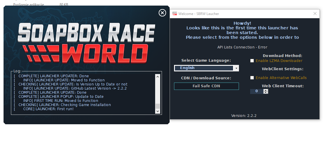 Failed to connect to any Server List API · Issue #257 · SoapboxRaceWorld/GameLauncher_NFSW · GitHub
