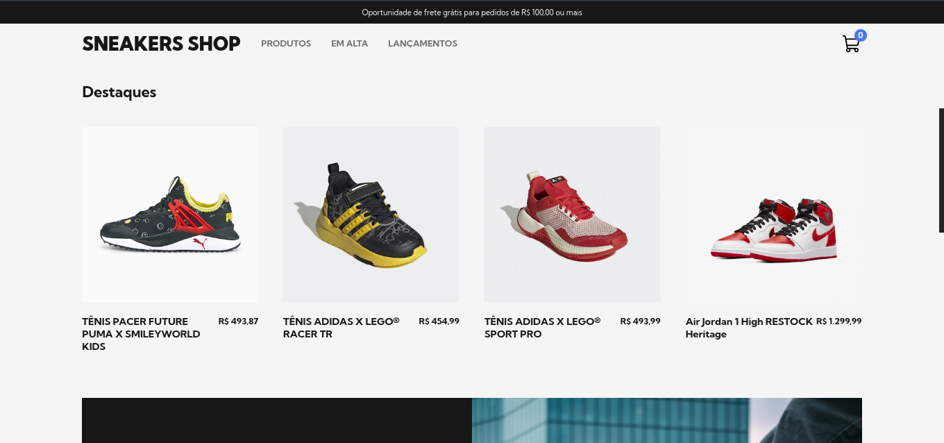 GitHub - matheusbrauna/sneakers-shop: Mini-ecommerce de uma loja de ...