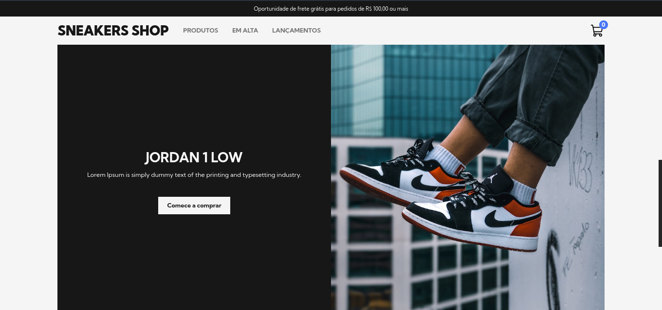 GitHub - matheusbrauna/sneakers-shop: Mini-ecommerce de uma loja de ...