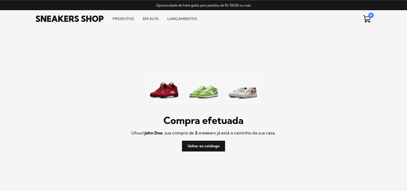 GitHub - matheusbrauna/sneakers-shop: Mini-ecommerce de uma loja de ...