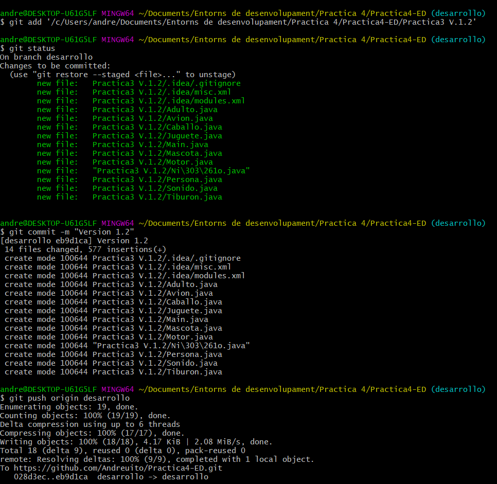 GitHub - Andreuito/Practica4-ED: Refactorizacion de la practica 3