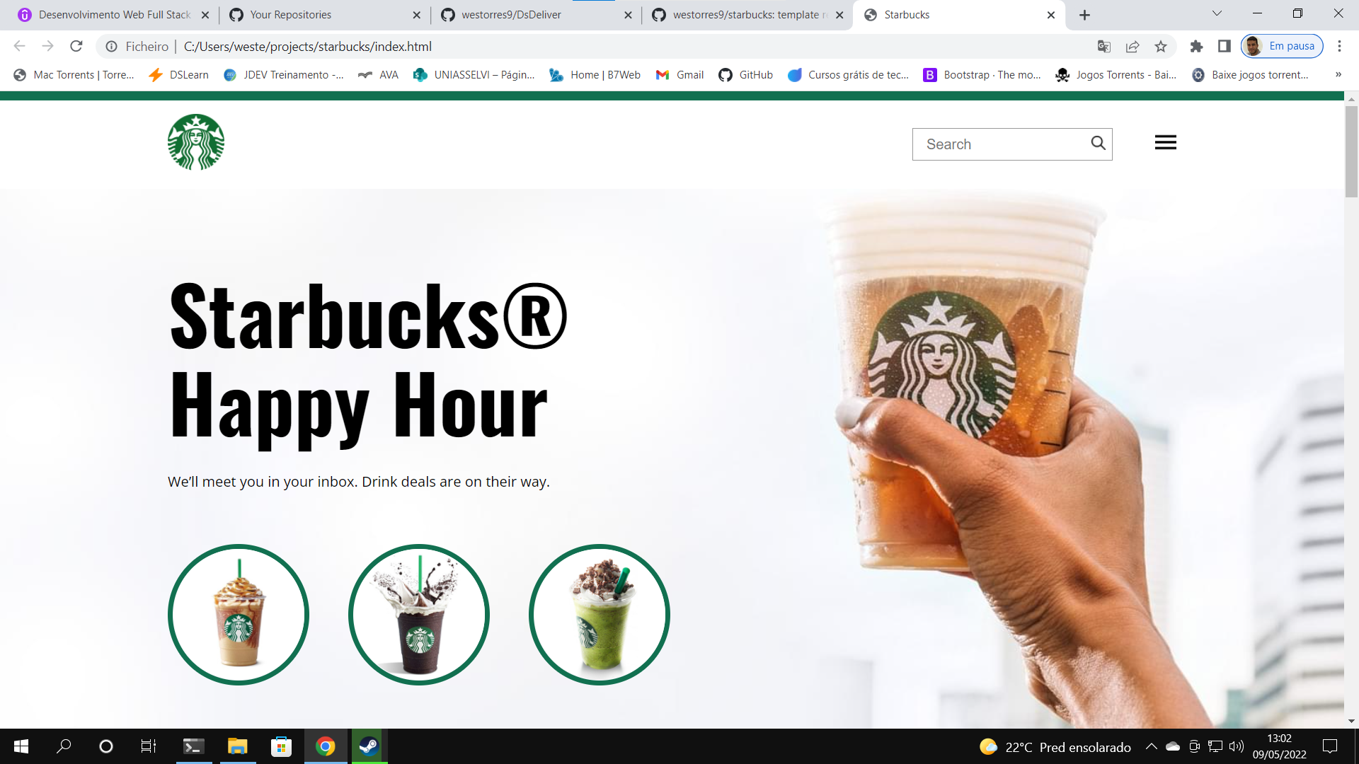 GitHub - westorres9/starbucks: template responsive html