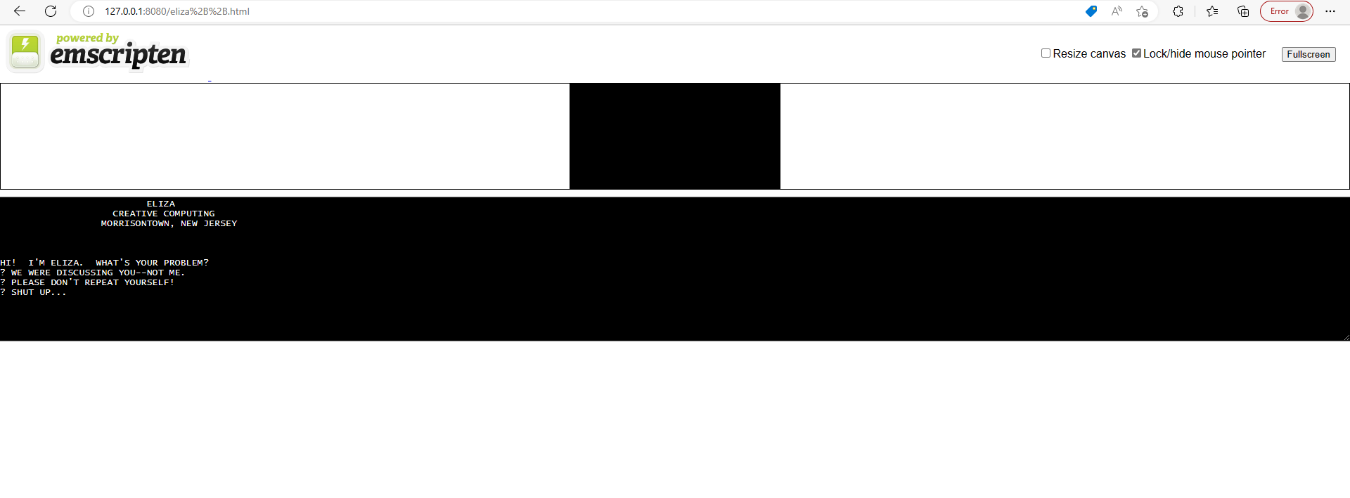 GitHub - sleeplessglory/eliza-game: A cross-platform game "Eliza" (a virtual psychotherapist)