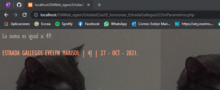 Actividad 5 - ejemplo de una función SIN PARÁMETROS. · GitHub