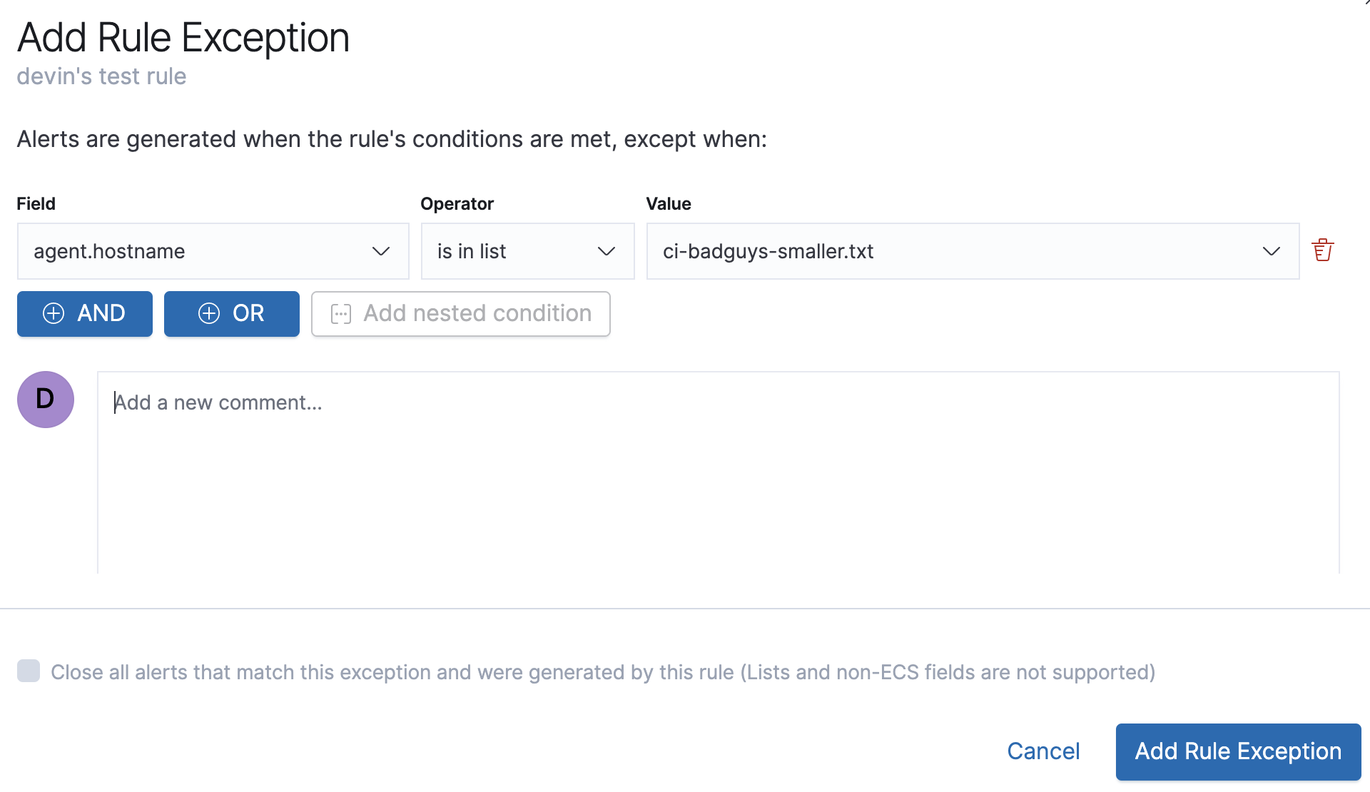  Alerting Discuss Integrate To Use Exceptions List In The Alerting 
