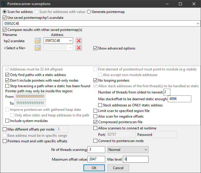 Pointerscan Resume Error During Scan Staticscannerinvalid Data16 · Issue 512 · Cheat