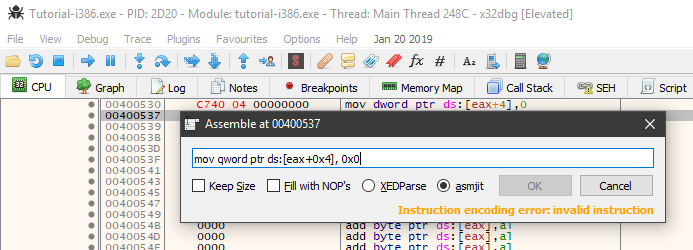 Assembler - mov qword ptr · Issue #567 · cheat-engine/cheat-engine · GitHub