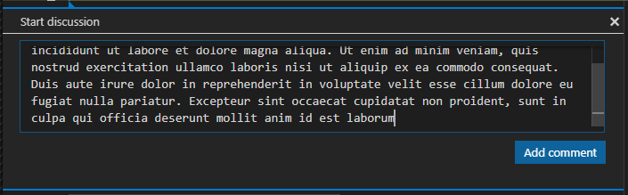 Comment textarea should wrap · Issue #637 · microsoft/vscode-pull ...