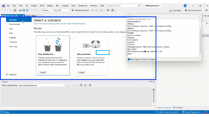 A11y_Model Builder_Select Scenario_Info and Relationships : Narrator/NVDA is not announcing the ...
