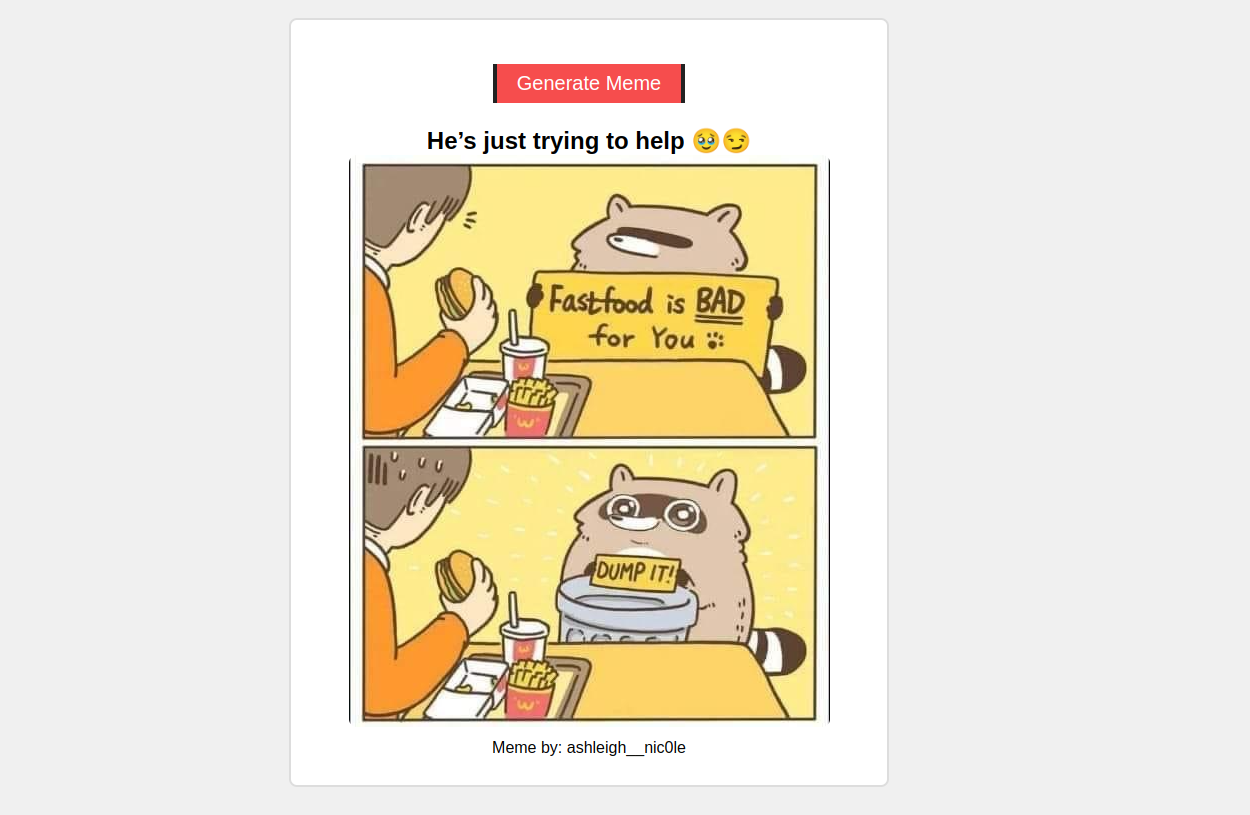 GitHub - KulkarniShrinivas/MEME-Generator: This is a simple MEME ...